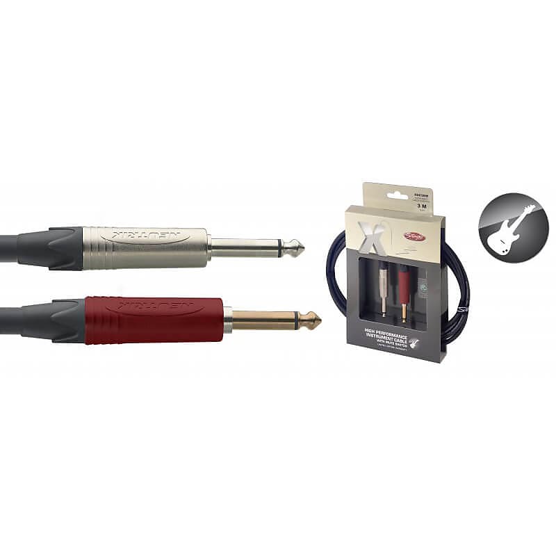 Stagg X-Series Instrument Cable, Mute Switch - 3m/10ft | Reverb