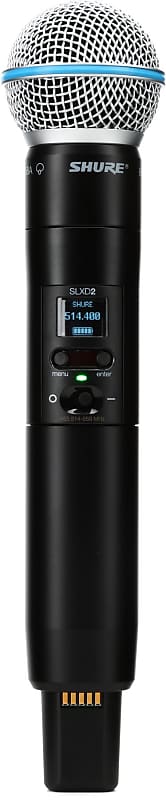 Shure SLXD2/B58 Wireless Handheld Microphone Transmitter - | Reverb