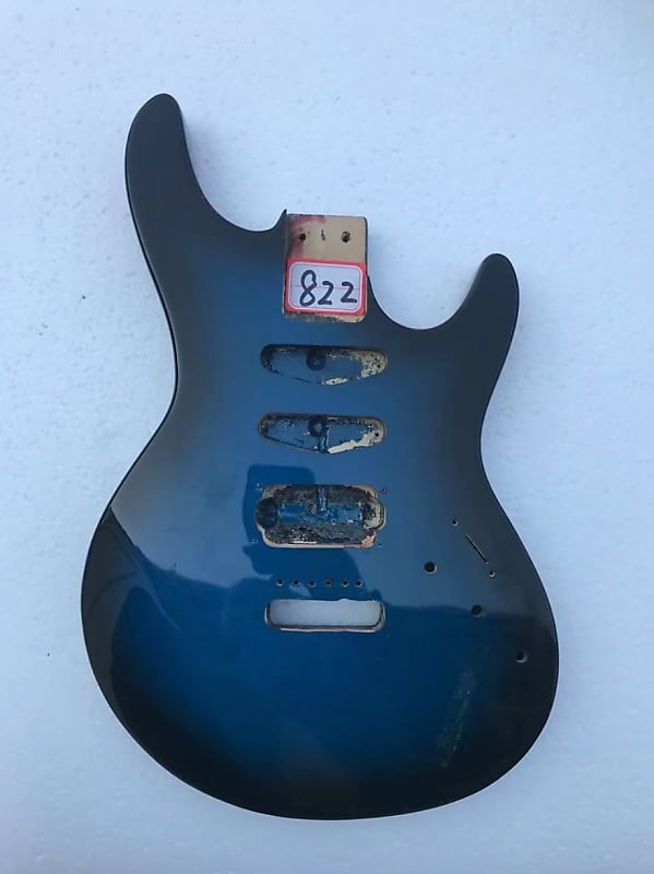 In Blue Burst Finish SSH Guitar Body with Double Locking | Reverb