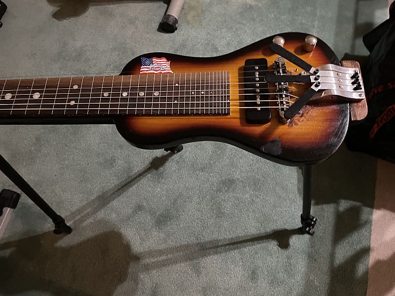 SX lap steel - sunburst 8 strings w/Triple bender | Reverb