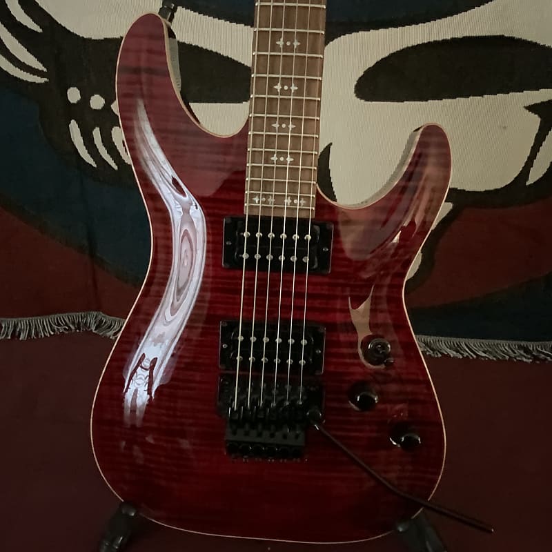 Schecter USA Sunset Classic ll FR OHSC Black Cherry | Reverb
