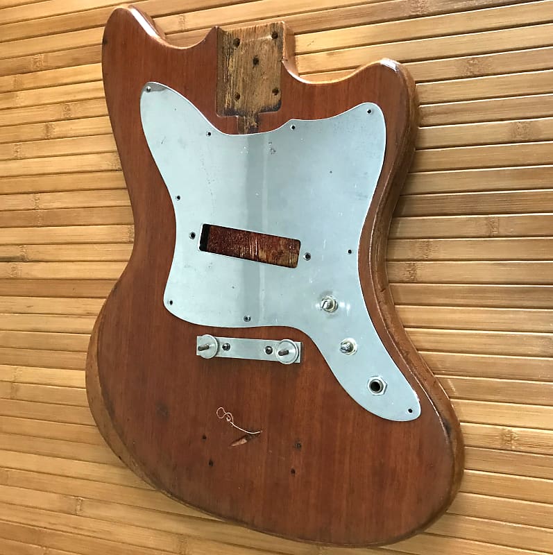 Teisco Conrad Jaguar Body and Metal Pickguard 1966 - Natural | Reverb