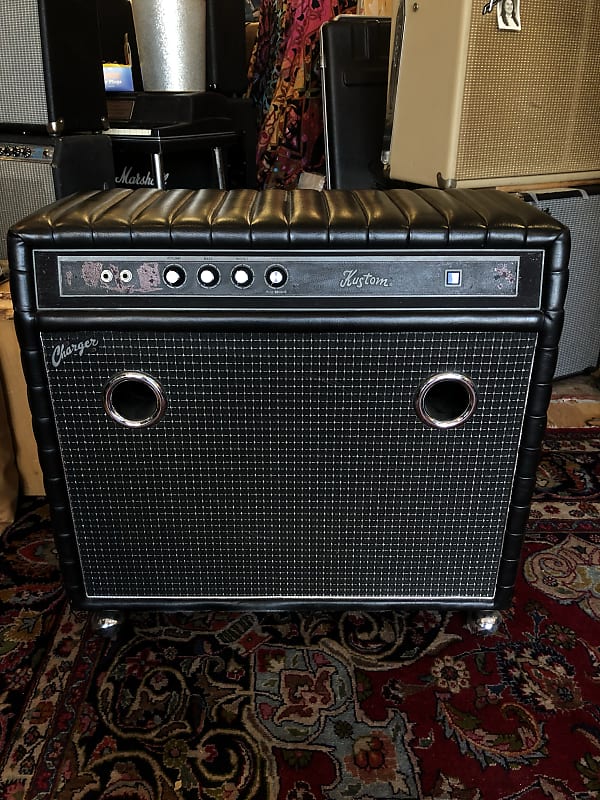 Vintage Kustom 28-B Charger Bass Amp w/ Kustom Cover | Reverb