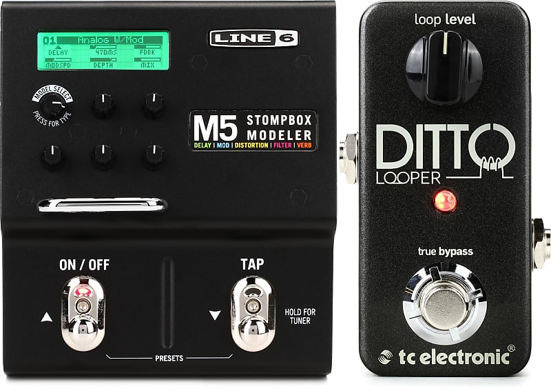 Line 6 M5 Stompbox Modeler Pedal Bundle with TC Electronic | Reverb