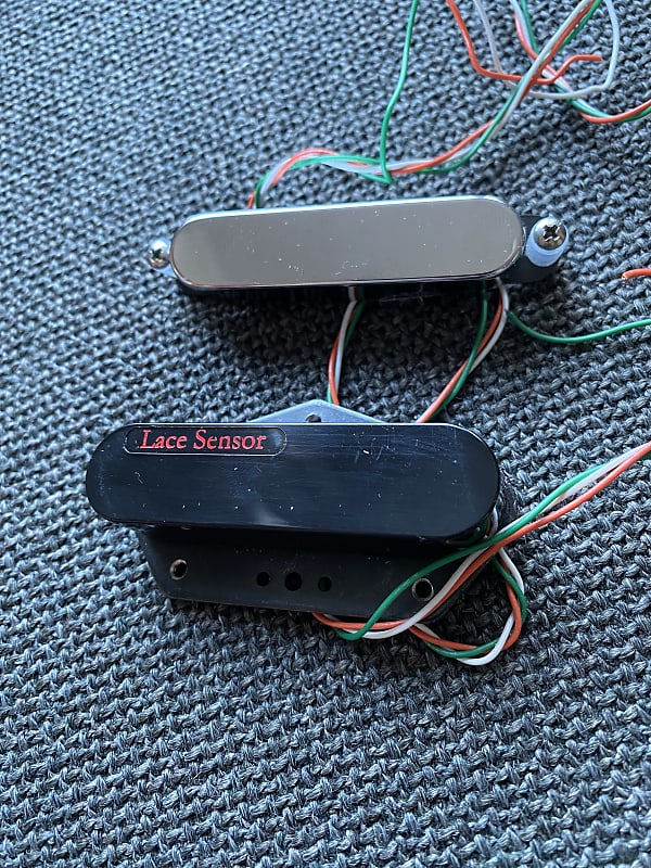 Lace Sensor TN-100 Telecaster pickups Blue Neck Red Bridge | Reverb
