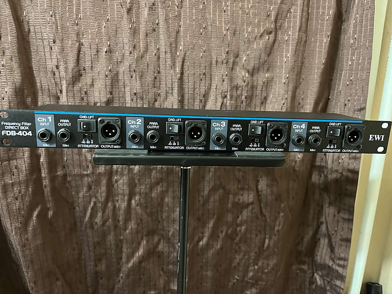 EWI FDB-404 Rack-Mountable Four Channel Passive Direct Box | Reverb