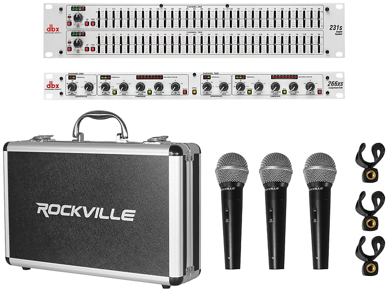 DBX 231S Dual 31 Band Graphic Equalizer Audio Rack Mount | Reverb