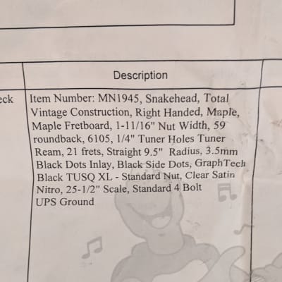 Warmoth Snakehead Telecaster Neck | Reverb