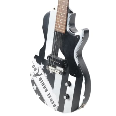 Gibson Les Paul Junior "Black American Flag" Custom Paint Job | Reverb