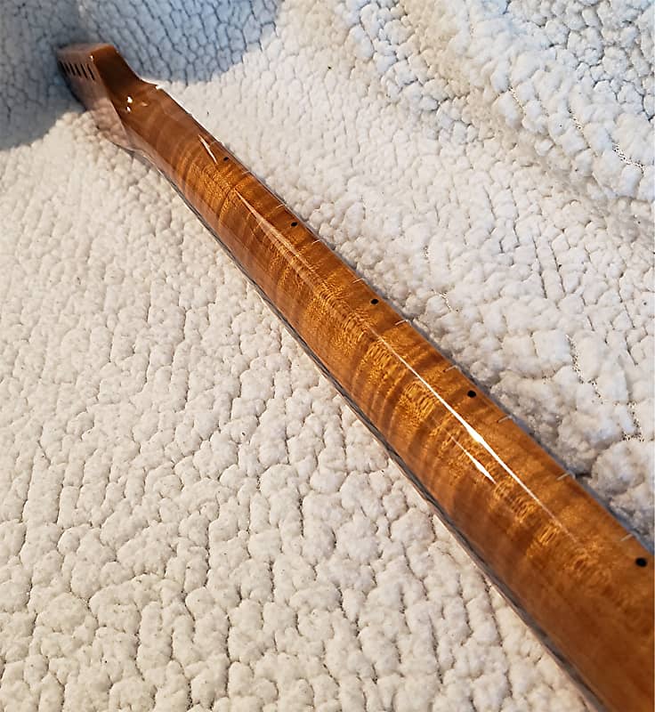 Bottom price, USA made Dark roasted stunning flame maple | Reverb