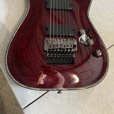 Schecter Hellraiser C-7 FR 7-String Electric Guitar Black | Reverb