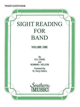 Sight Reading for Band, Book 1 B-Flat Tenor Saxophone | Reverb