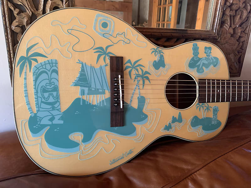 Mollo Parlor Tiki Man 2022 Acoustic Guitar | Reverb