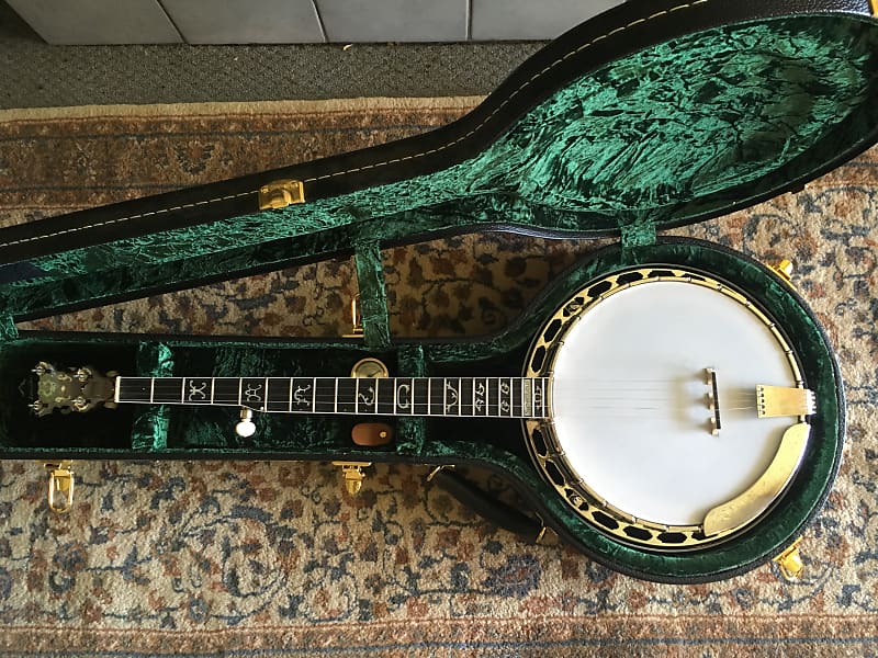 Hopkins LouZee "Superflous" 5-String Resonator Banjo Mahogany | Reverb