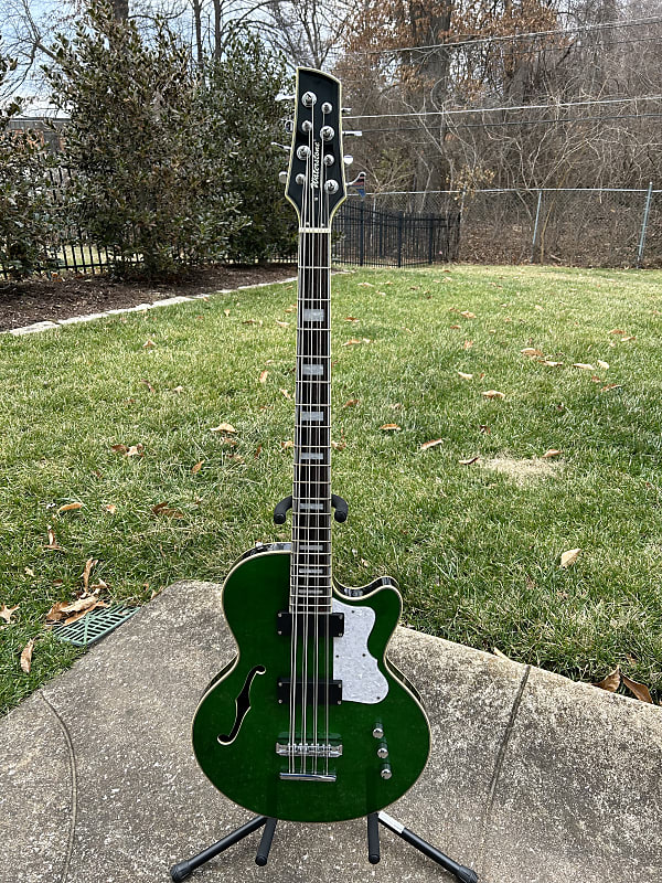 2022 Waterstone TP-8: 8-string bass in Trans Verdant | Reverb