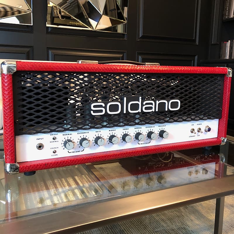 2001 Soldano SLO 100 Super Lead Overdrive; Red Snakeskin; New | Reverb