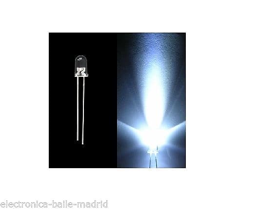 10x ULTRA BRIGHT LED WHITE WATER CLEAR 5mm | Reverb
