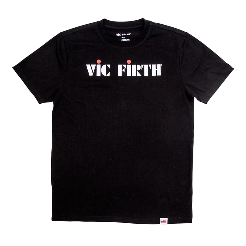 Vic Firth Pts20 Logos Black Logo Tee Small | Reverb