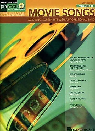 ProVocal #30 Movie Songs Book w/CD Male | Reverb