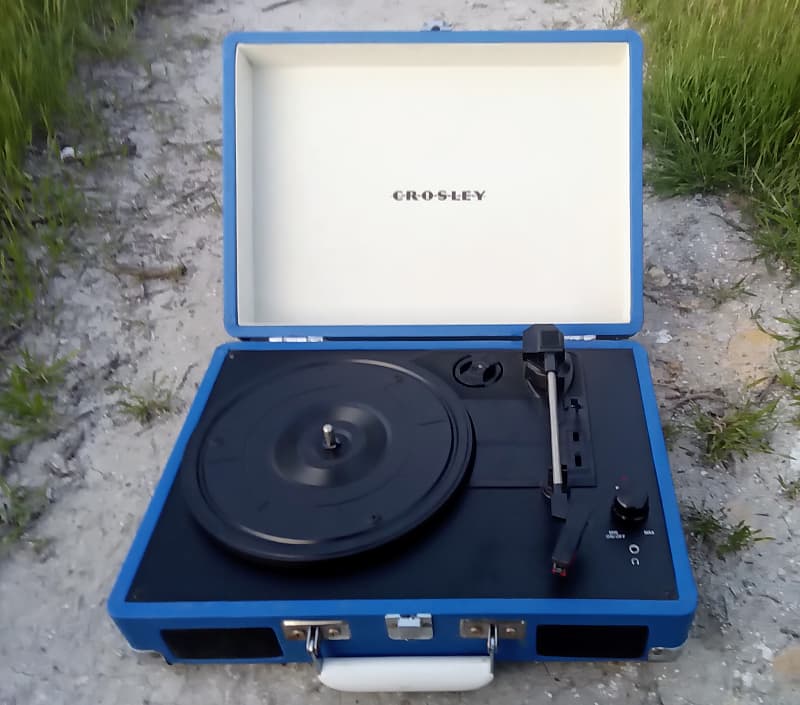 Crosley CR8005D Cruiser Deluxe Turntable - Blue | Reverb