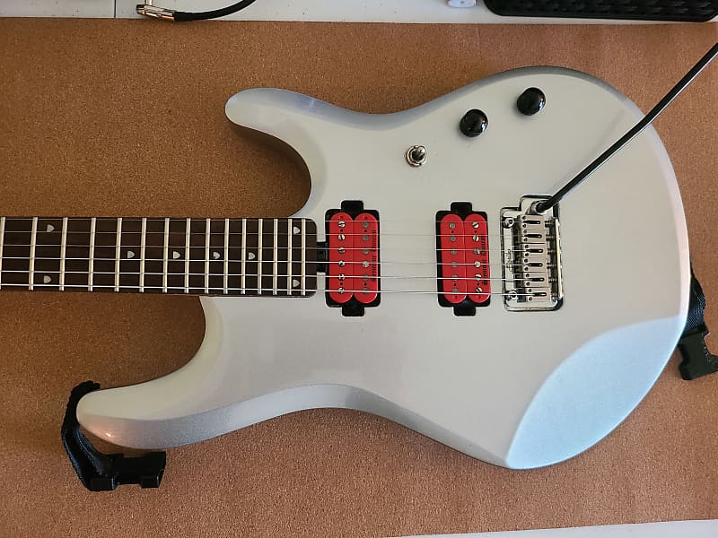 Sterling JP60 Silver with Black Winter pickups | Reverb