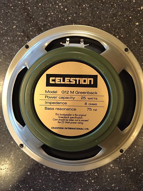 Celestion 12" Greenback guitar amp amplifier speaker G12 M 8 | Reverb