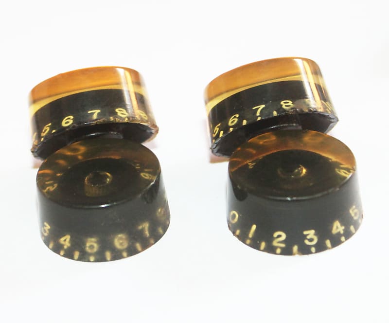 Vintage 1970's Gibson Barrel Speed Knobs Black SG Les | Reverb Canada