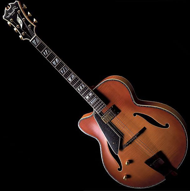Peerless Jazz City Full Hollow Body Lefty Left handed Flame | Reverb