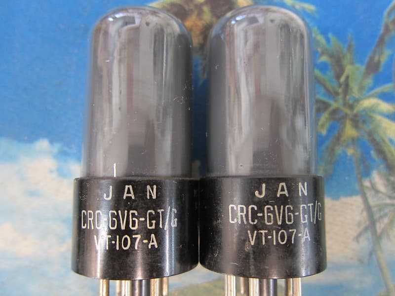 Pr Rare RCA CRC-6V6 GT/G,VT-107A Vintage Power Tubes, | Reverb