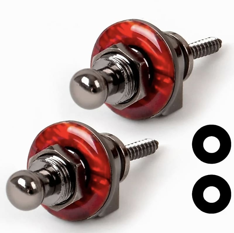2 Piece Guitar Bass Strap Lock Buttons | Reverb