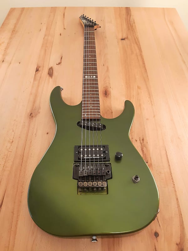 ESP M-II Deluxe Early-90s - Forest Green | Reverb