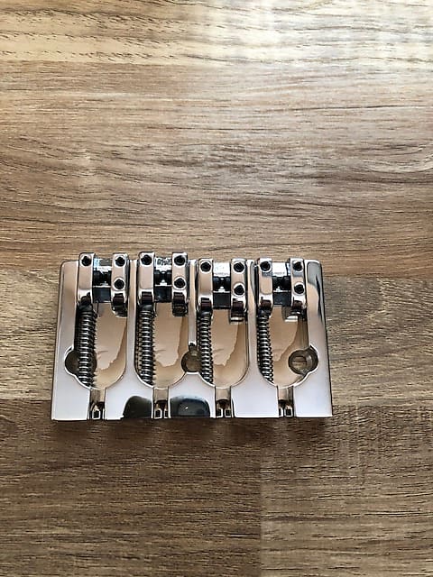 Hipshot A Style Bass Bridge - Chrome | Reverb