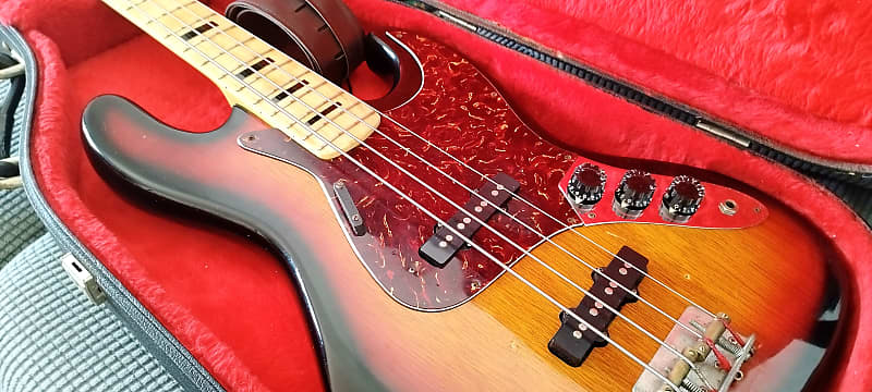 Maya electric bass Jazz Bass japan 1978 - Sunburt | Reverb