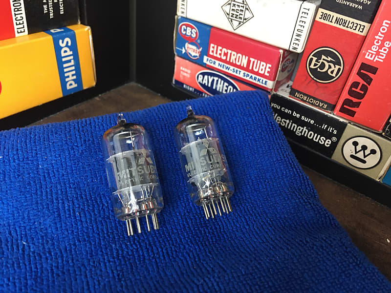 2 NOS Mitsubishi 12AX7 ECC83 Audio Tubes ~ Rare Japan LoFi | Reverb