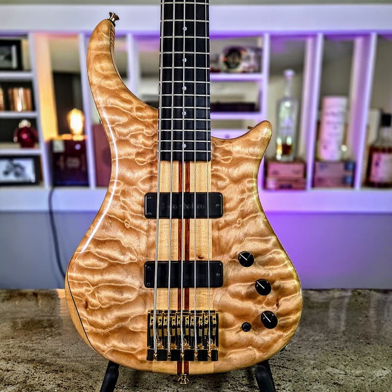 Pedulla Thunderbass 5-String: Quilted Maple Top | Reverb