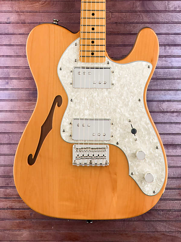 Squier Classic Vibe 70's Thinline Telecaster Natural HH | Reverb
