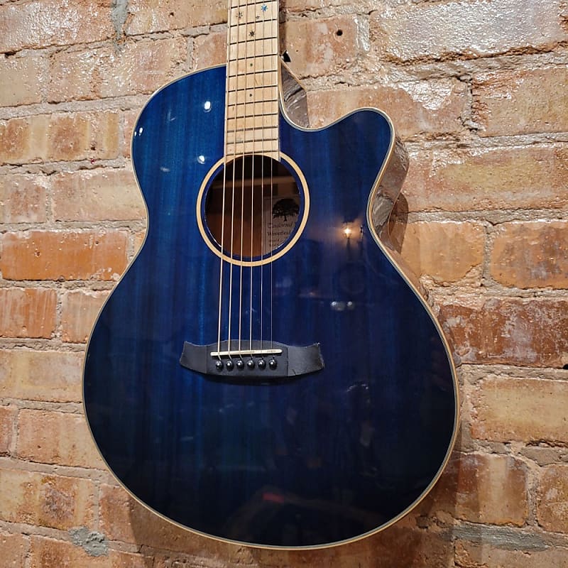 Tanglewood TW4-BLA Electro Acoustic Guitar Aqua Blonde Gloss | Reverb