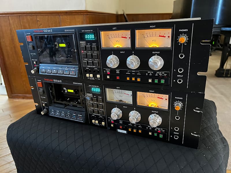 Tascam 122 MKII mid - 90s - Black (2 part machines) | Reverb
