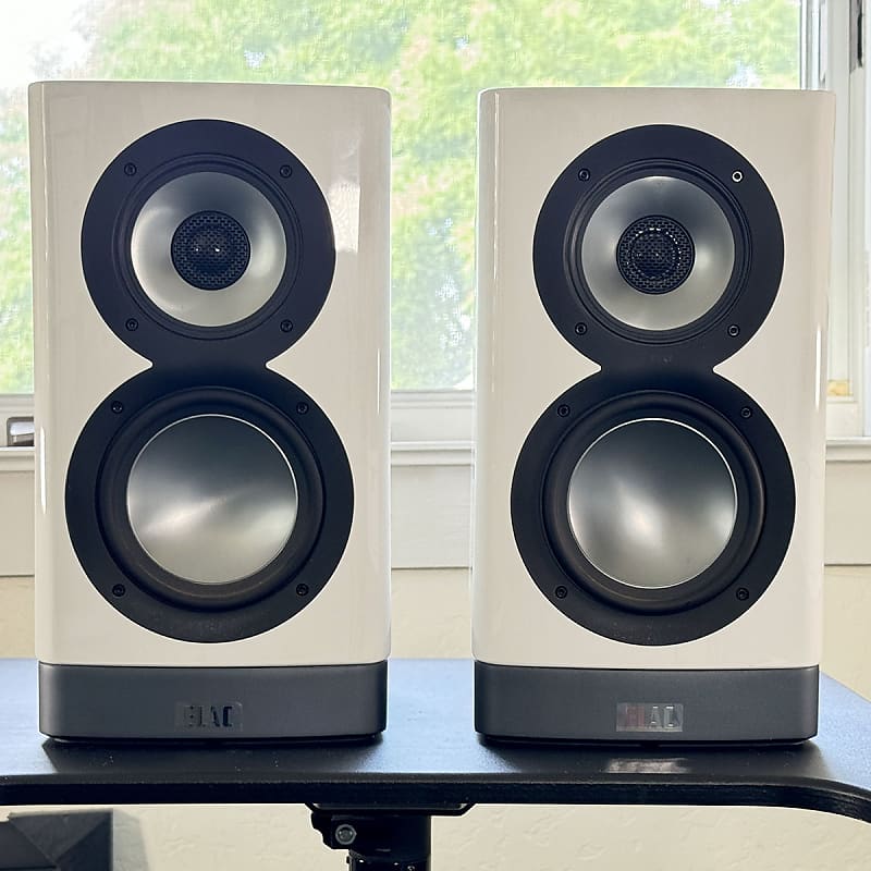 Elac Navis Premium Powered Bookshelf Speakers - (Pair) Gloss | Reverb