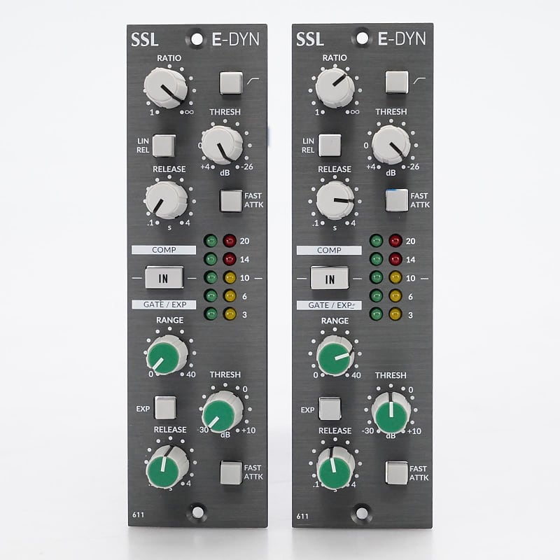 2 Solid State Logic 611DYN 500 Series Compressor/Gate Module | Reverb
