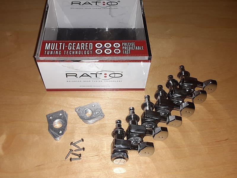 Graph Tech Ratio Locking Tuners 6-in-line - Chrome | Reverb