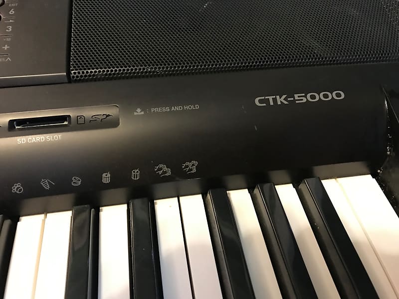 Casio CTK-5000 61 Key Digital Keyboard Black | Reverb