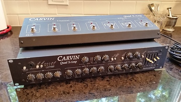 Carvin Quad X-Amp Preamp w/FX-77 footswitch | Reverb