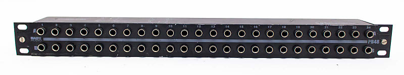 Nady PB48 Modular Patchbay with 48 TRS Connections and | Reverb