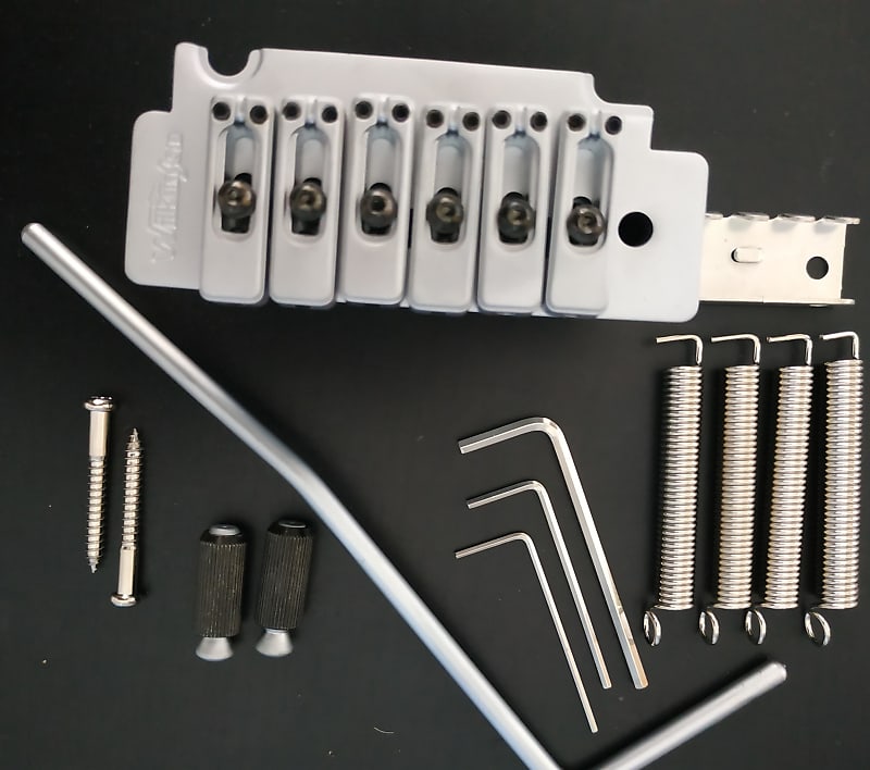 Wilkinson Satin chrome 2 points vibrato bridge WVS50K | Reverb