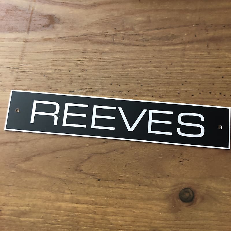 Reeves Logo Badge for Amp Head or Cabinet | Reverb