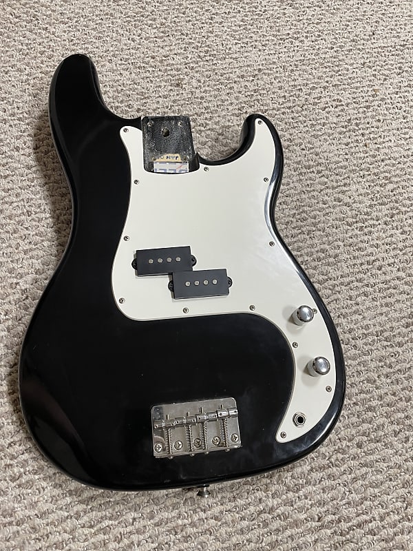 Squier Affinity P Bass Black Loaded Body | Reverb