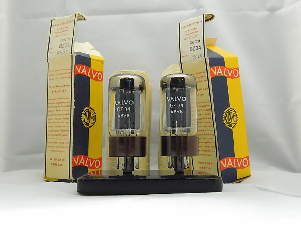 Philips Valvo Amperex NOS Matched Pair GZ34 5AR4 (like | Reverb