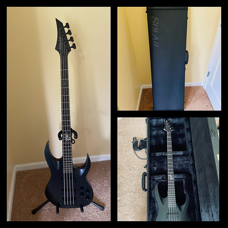 Solar Guitars AB2.4C Baritone Bass with fitted custom Solar | Reverb