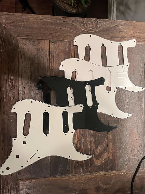 Fender Stratocaster Pickguards (11 hole, 3 ply) 4 PACK: MINT, | Reverb
